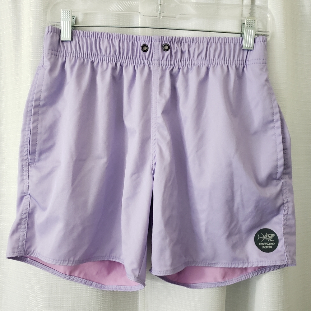 Small Psycho Tuna Purple Swim Trunks - Gem